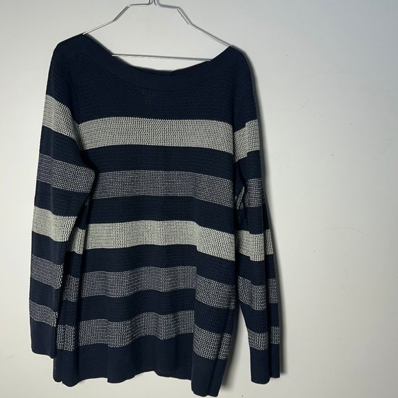 Market & Spruce | Sweaters | Euc Womens Market Spruce Navy Blue White ...